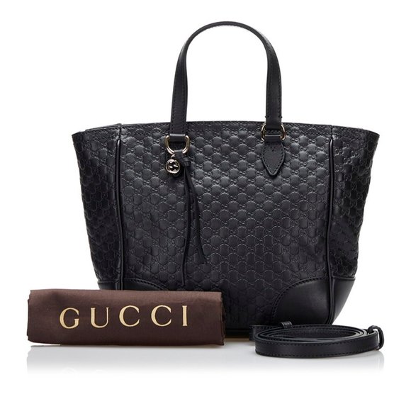 Gucci | Bags | Gucci Micro Shima Handbag Shoulder Bag 44924 Black ...